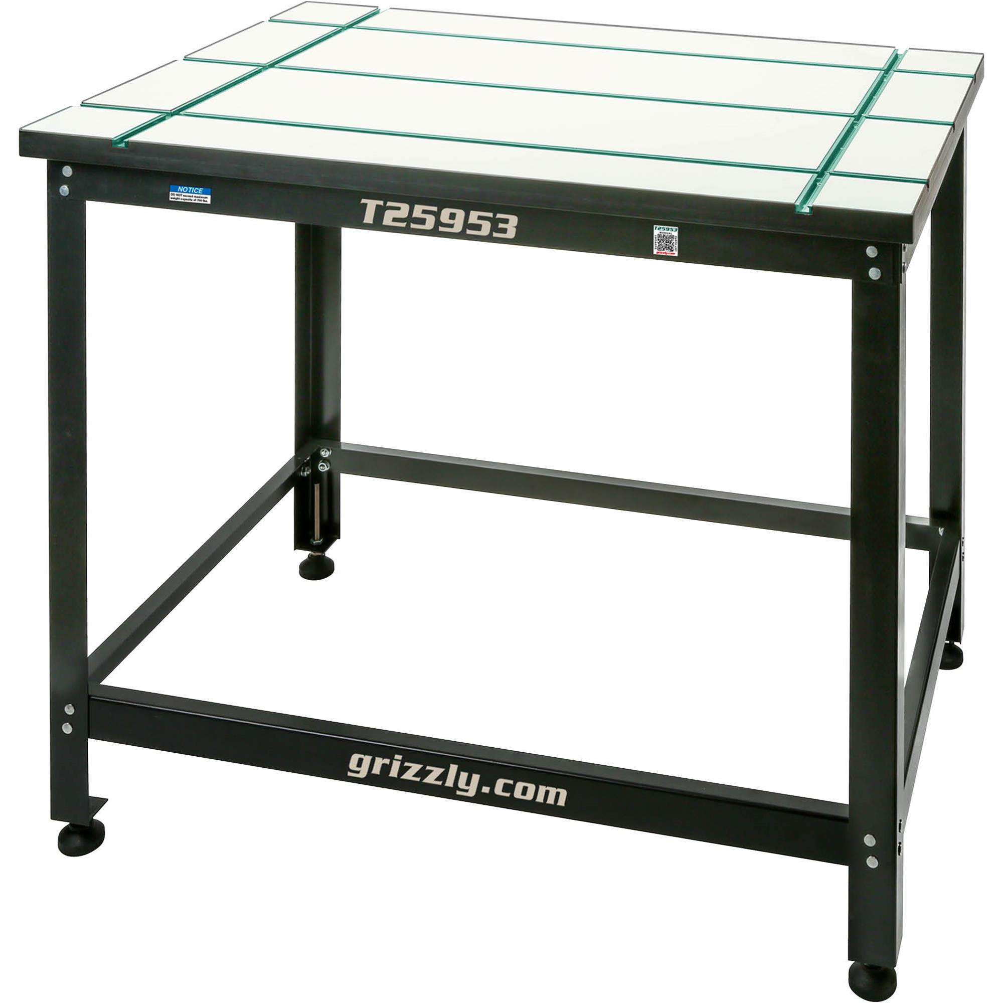 T-Slot Work Table with Stand - Grizzly Industrial