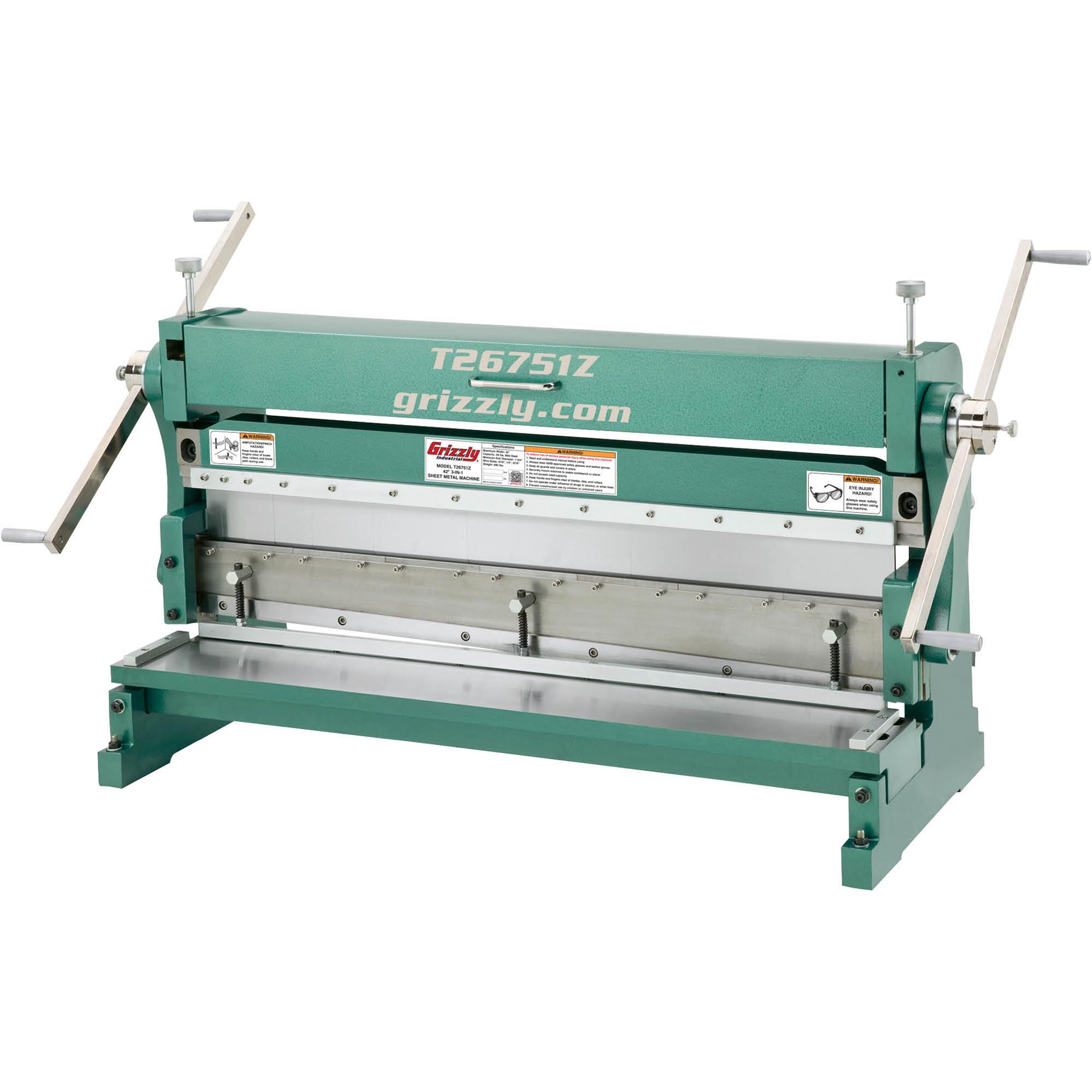 42" 3-in-1 Sheet Metal Machine - Grizzly Industrial