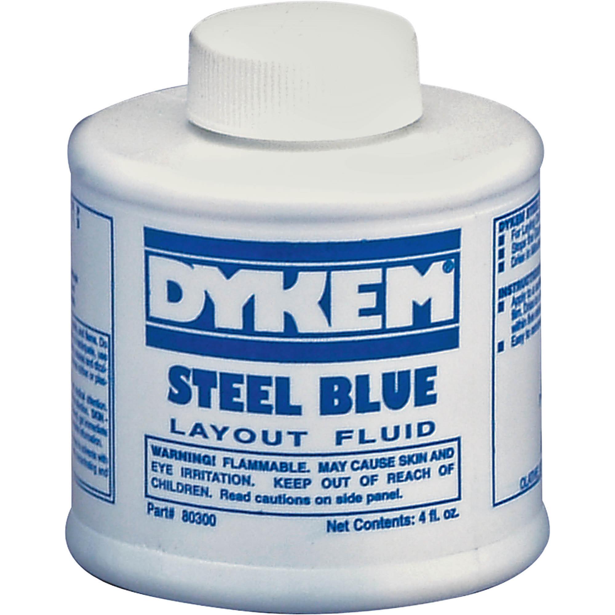 Steel Blue Layout Fluid, 4 oz. - Grizzly Industrial