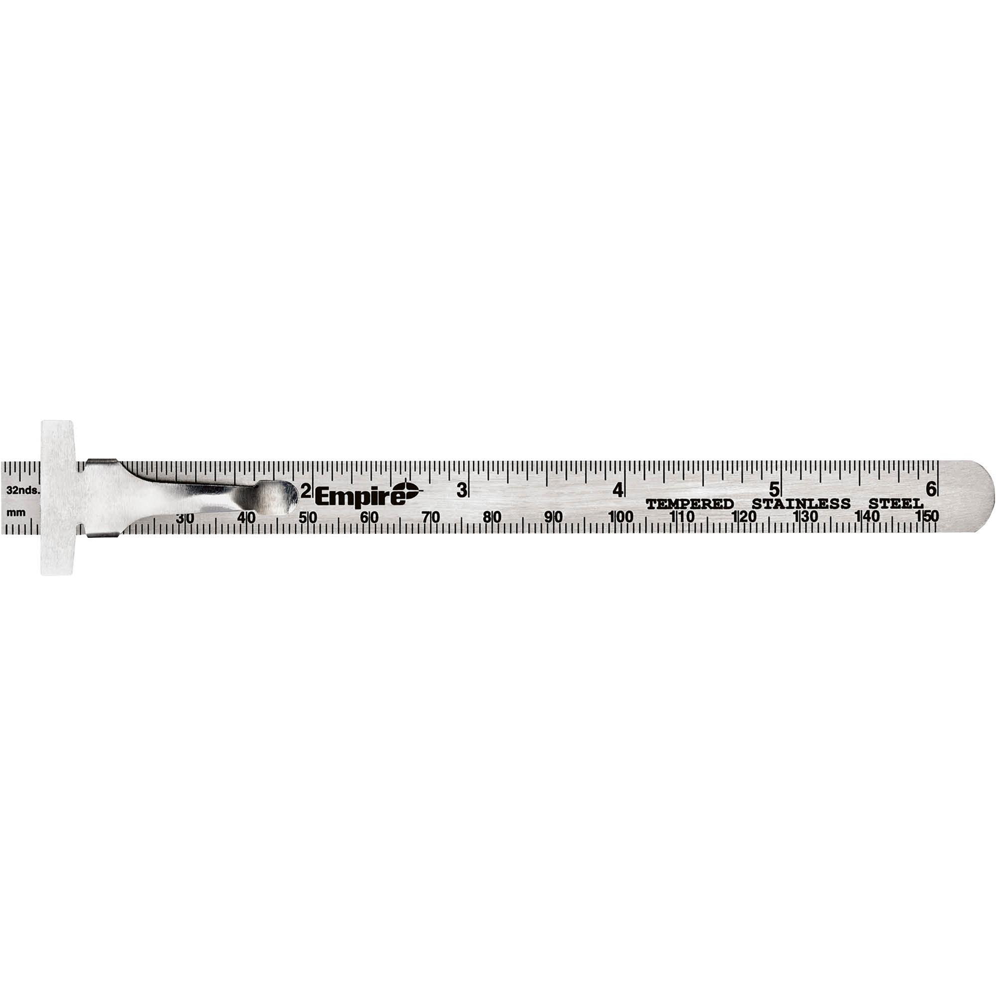 6" Stainless Steel Pocket Ruler at Grizzly.com