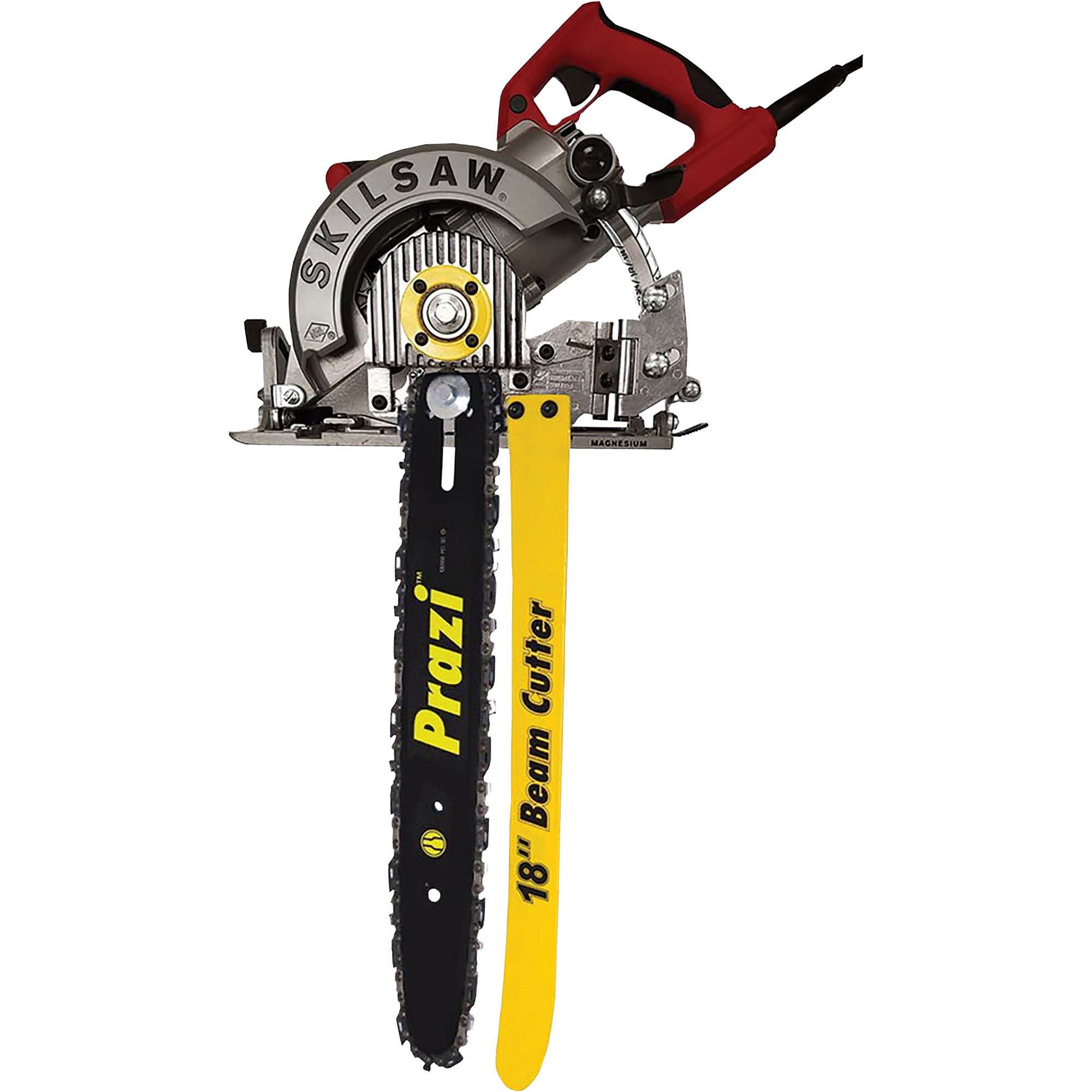 18" Wormdrive Beam Cutter - Circular Saw Blade and Chain Attachment ...