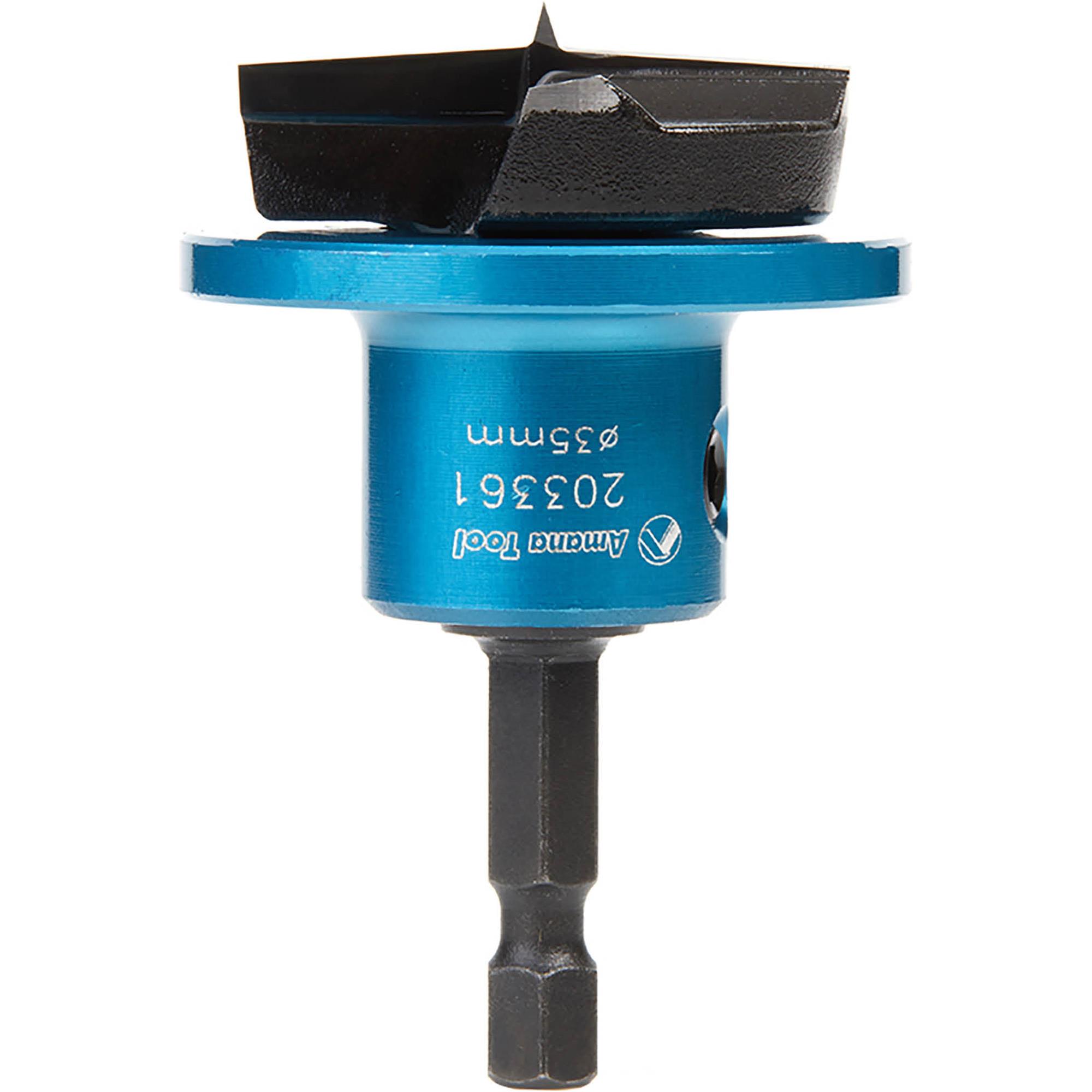 2 Wing 1-3/8" Boring Bit w/ Depth-Stop 1/4" Quick Release Hex Shank at ...