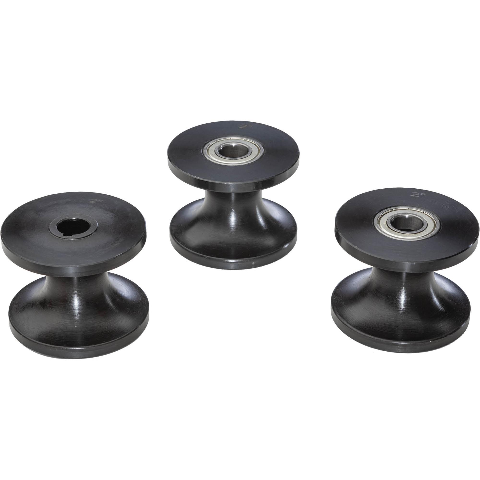Round Tube Rollers, 2" - Grizzly Industrial