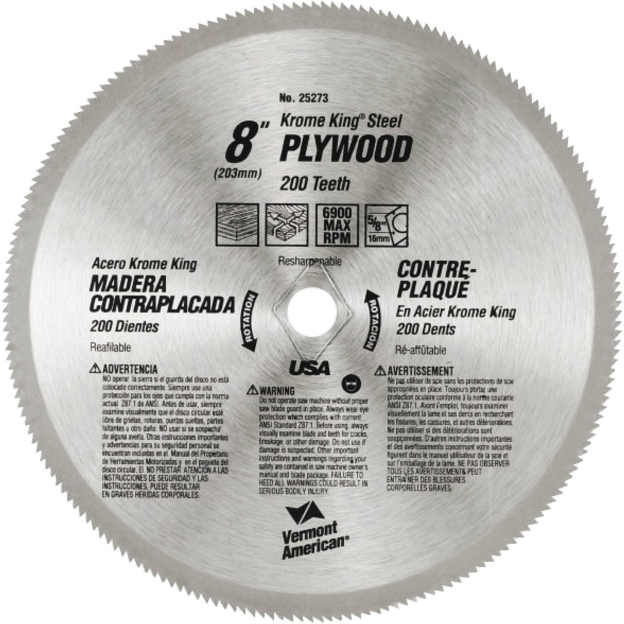 8" 200T Saw Blade for Panel Saws - Grizzly Industrial