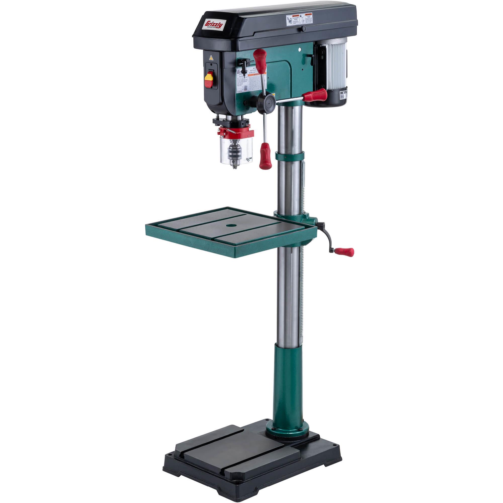 20" Floor Drill Press with LED Light & Laser Guide - Grizzly Industrial ...