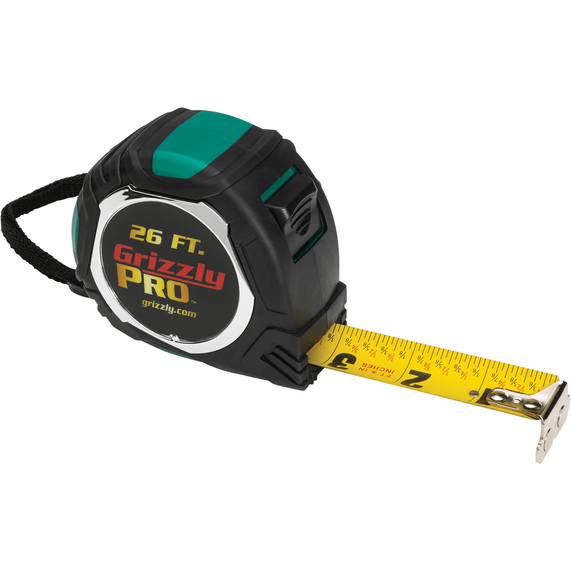 26' Fractional Tape Measure with Blade Assist - Grizzly Industrial, Inc.