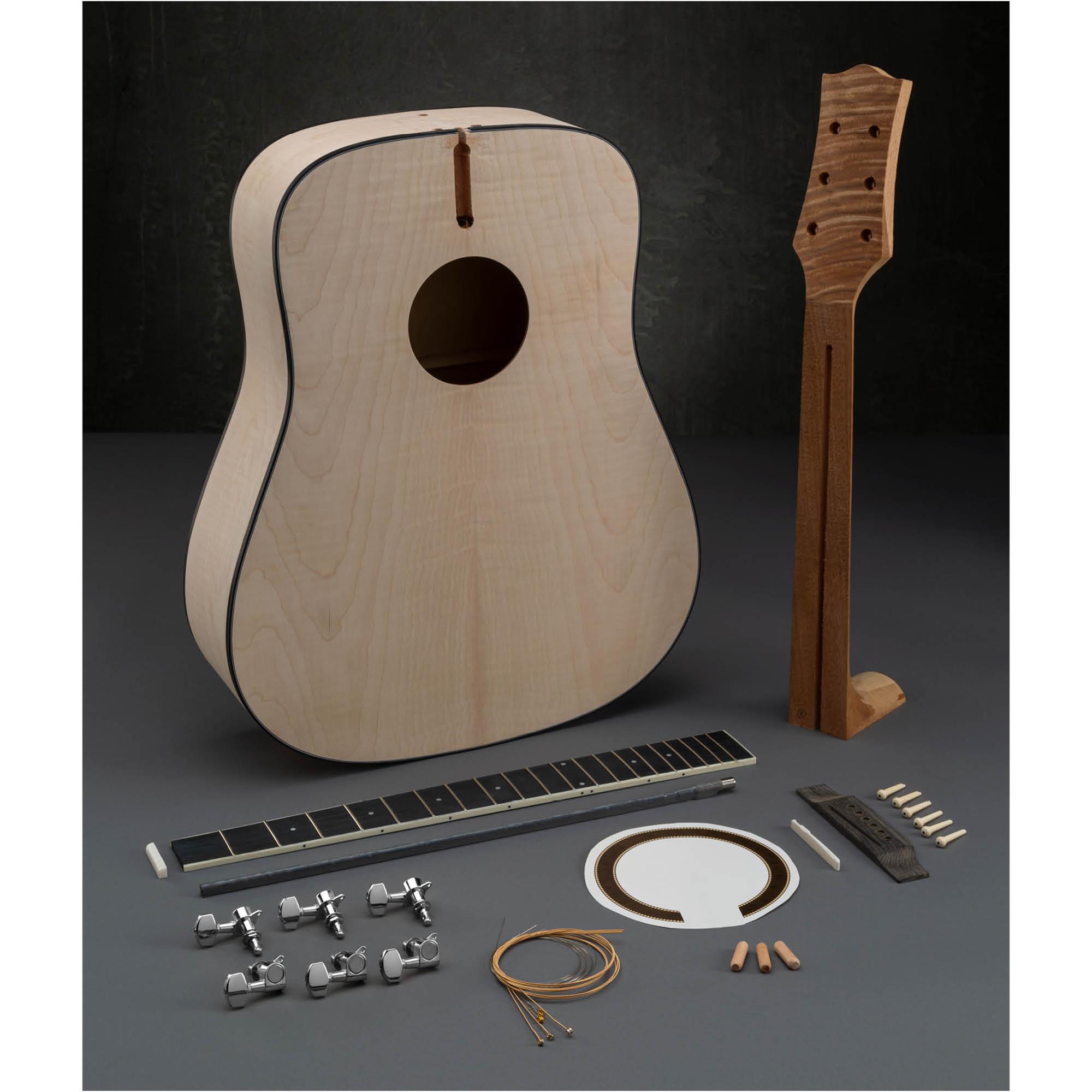 Fiddleback Maple Acoustic Guitar Kit - Grizzly Industrial