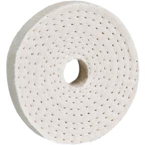 3" x 40 Ply x 1/4" Spiral Sewn Buff Wheel, 5,000 RPM - Grizzly Industrial