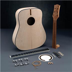 Quilted Maple Acoustic Guitar Kit - Grizzly Industrial