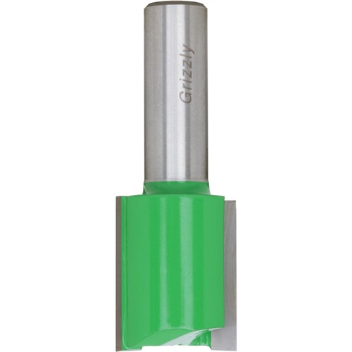 Double Fluted Straight Bit, 1/2" Shank, 1" Dia. at Grizzly.com