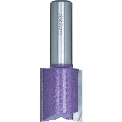 2-5/8" Double Fluted Bit, 1/2" Shank, 1" Dia. - Grizzly Industrial