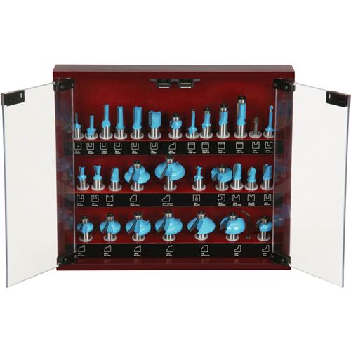 30 Pc. Carbide Tipped Router Bit Set, 1/2" Shank at Grizzly.com