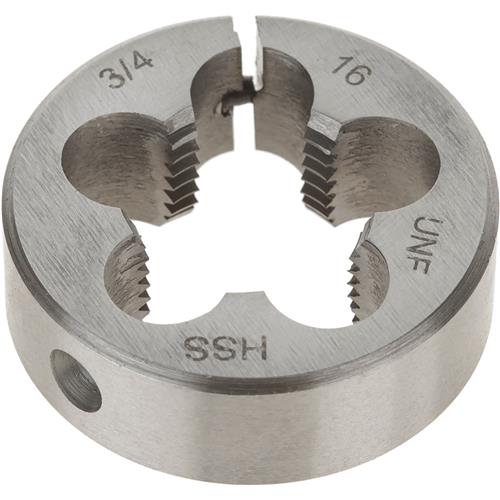 HSS Round Adjustable Split Die - 3/4"-16 x 1-1/2" - Grizzly Industrial ...