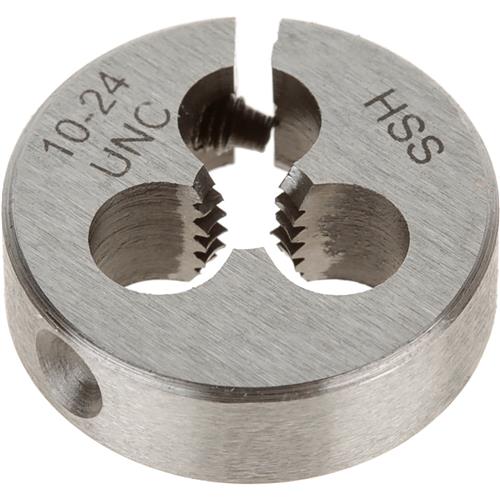 HSS Round Adjustable Split Die - 10-24 x 13/16" at Grizzly.com