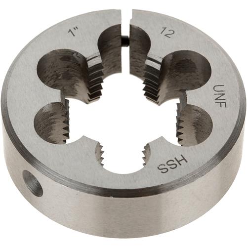 HSS Round Adjustable Split Die - 1"-12 x 2" - Grizzly Industrial, Inc.