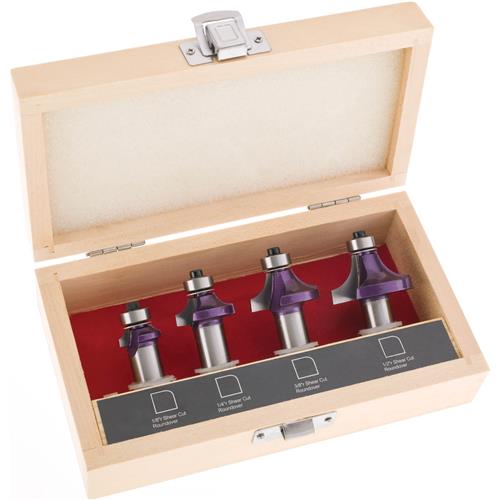 Roundover 4 pc. Set, 1/2" Shank - Grizzly Industrial