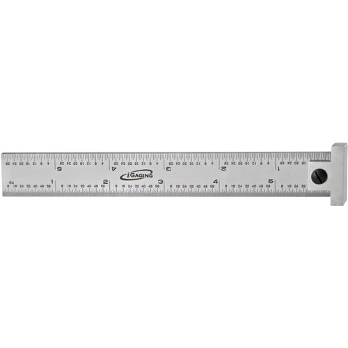6" Stainless Steel and Chrome Hook Rule - Grizzly Industrial, Inc.