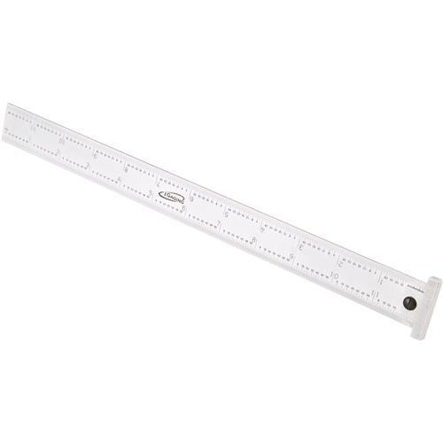 12" Stainless Steel and Chrome Hook Rule at Grizzly.com