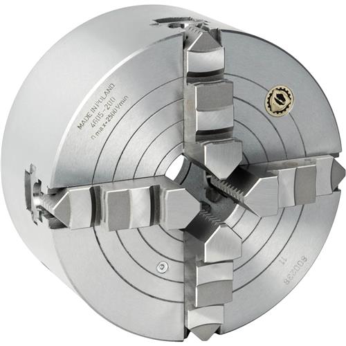 5" 4-Jaw Plain Back Independent Chuck - Grizzly Industrial