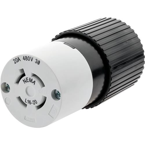 20 Amp 480V NEMA L16-20 3-Phase Twist Lock Connector - Grizzly ...