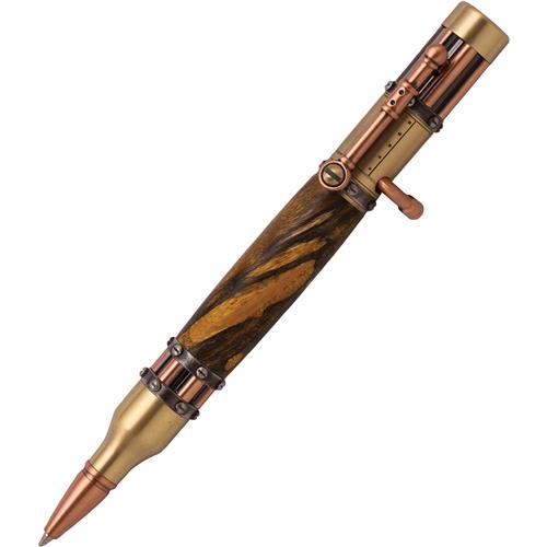 Steampunk Bolt Action Pen Kit - Antique Brass and Copper - Grizzly ...