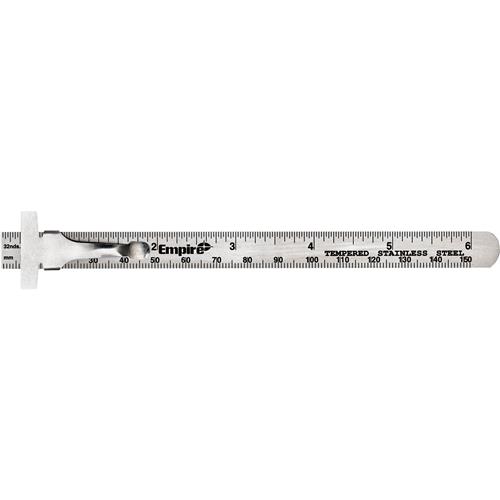 6" Stainless Steel Pocket Ruler at Grizzly.com
