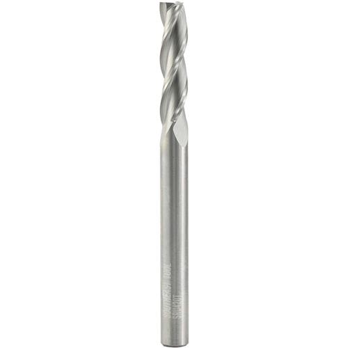 Solid Carbide CNC Spiral 3 Flute Upcut Bit, 1/4" Shank, 1/4" Dia ...