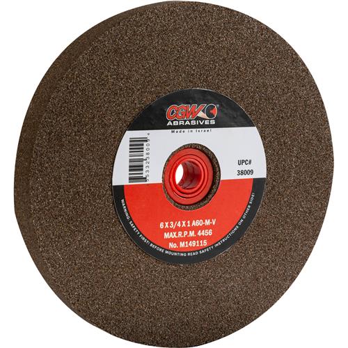 A/O 6" x 3/4" x 1" Grinding Wheel, Type 1, 60 Grit - Grizzly Industrial ...