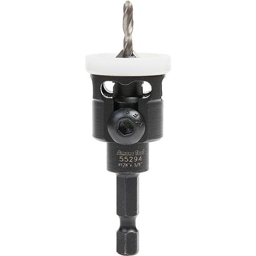 #6 Carbide Countersink w/ Low Friction Depth Stop Bit Quick Release Hex ...