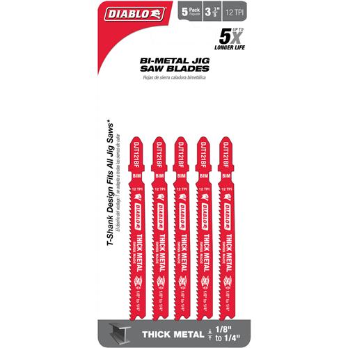 Metal Cutting Jigsaw Blades, 5 Pk. at Grizzly.com