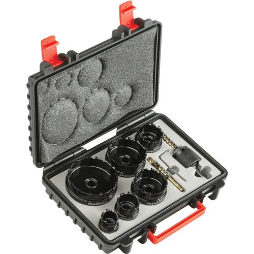 Grizzly PRO T33824 - 6 Pc Metalworking Tungsten Carbide Hole Saw Set 7/8" - 2-1/2" - Grizzly ...